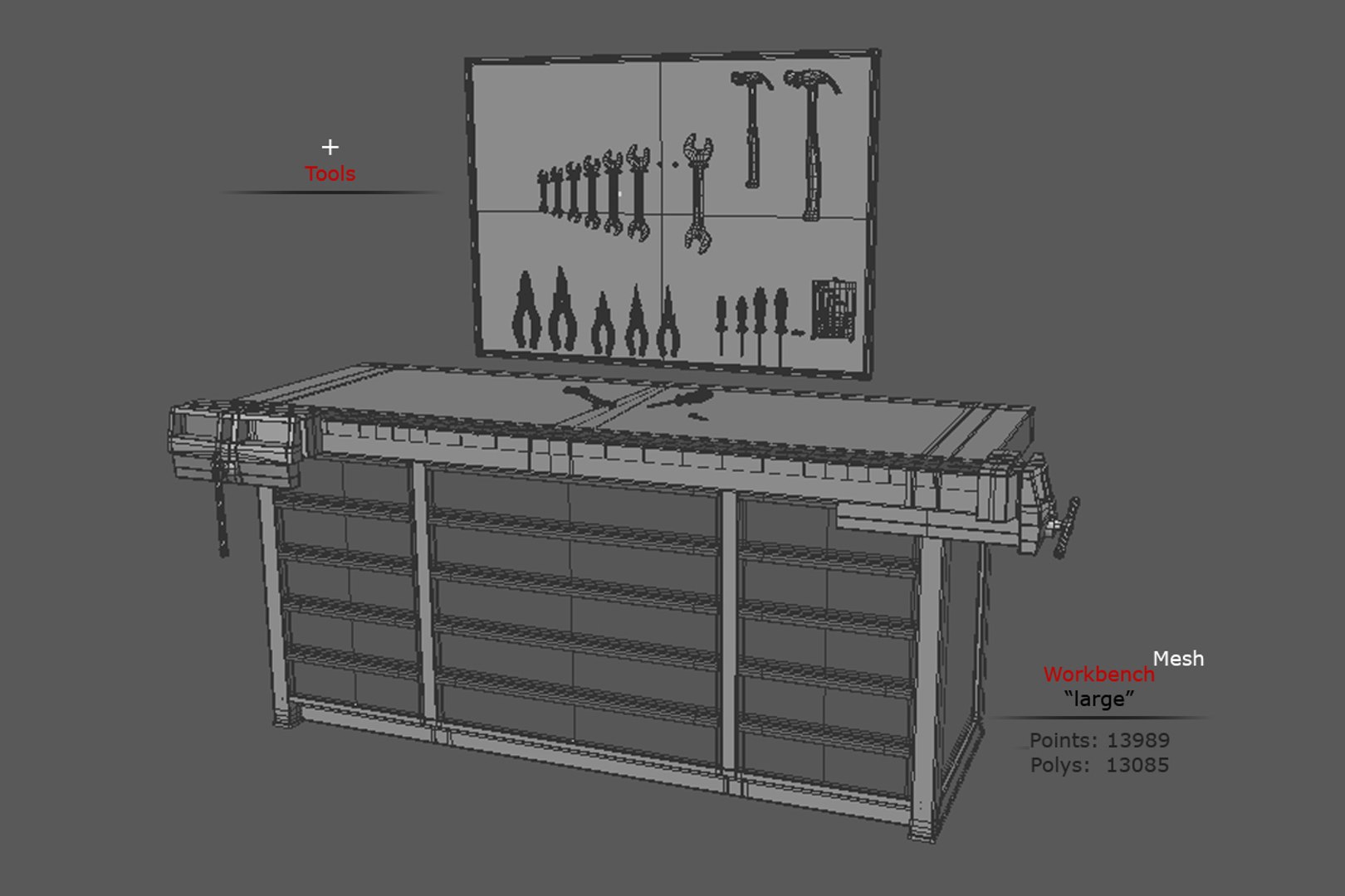 Workbench Tools 3d Model