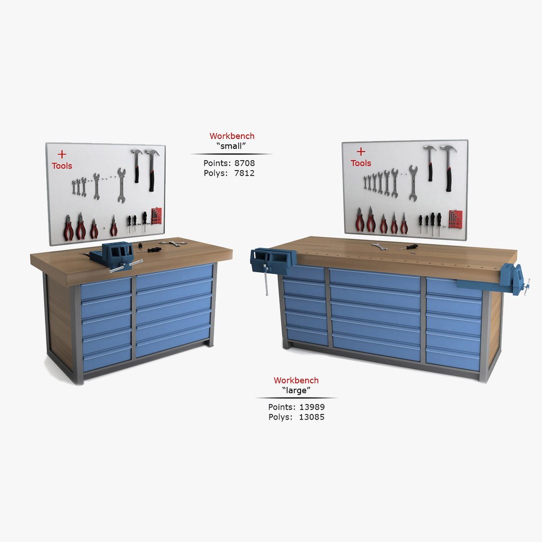 Workbench Tools 3d Model