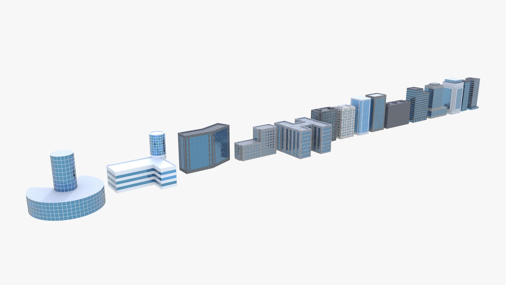 3D Skyscrapers Tower Model - TurboSquid 1898321