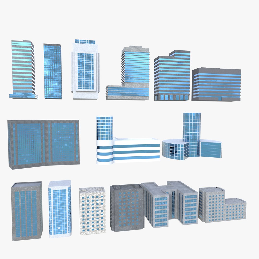 3D Skyscrapers Tower Model - TurboSquid 1898321