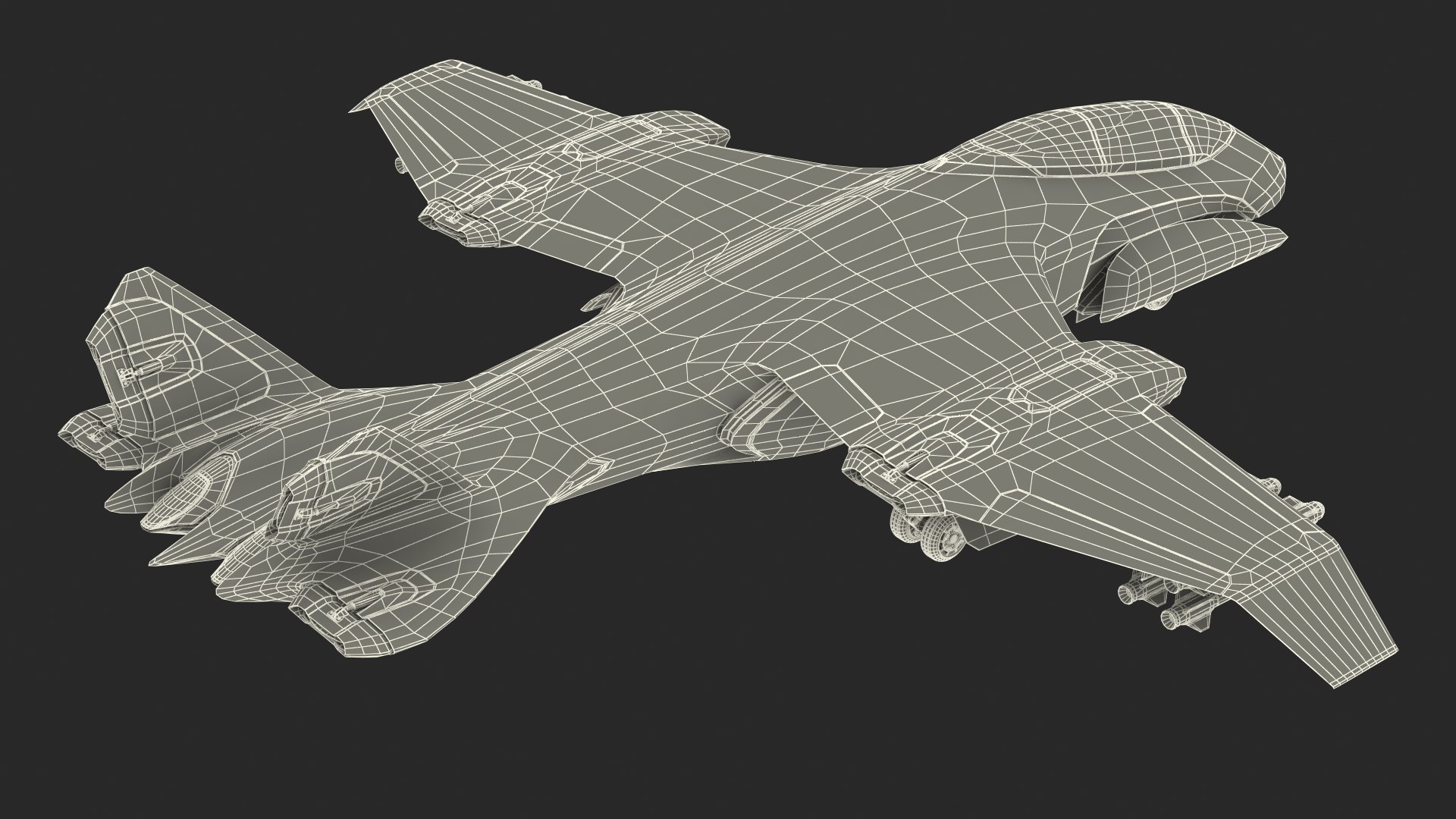 3D Damaged Sci Fi Fighter Jet With Weapon And Chassis - TurboSquid 2302745