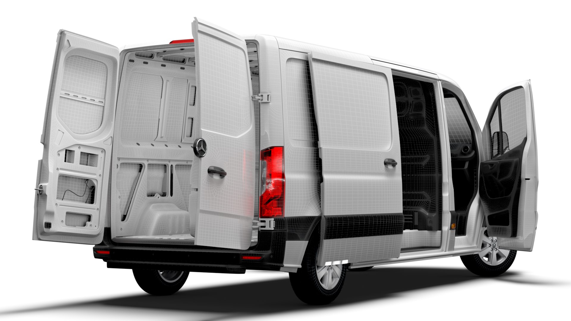 3D Mercedes Sprinter Panel Van HQ Interior 2025 Model - TurboSquid 2335899