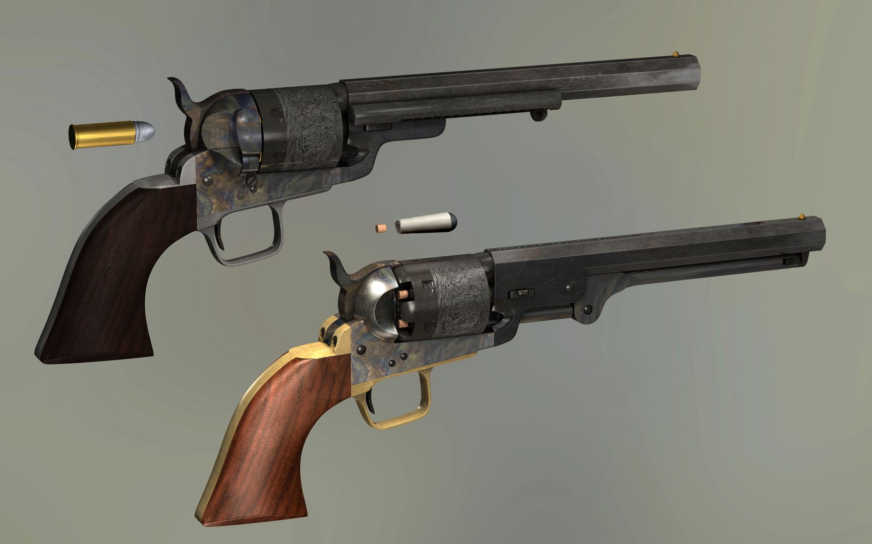 Colt Navy 1851 Conversion 3D Model - TurboSquid 1273934
