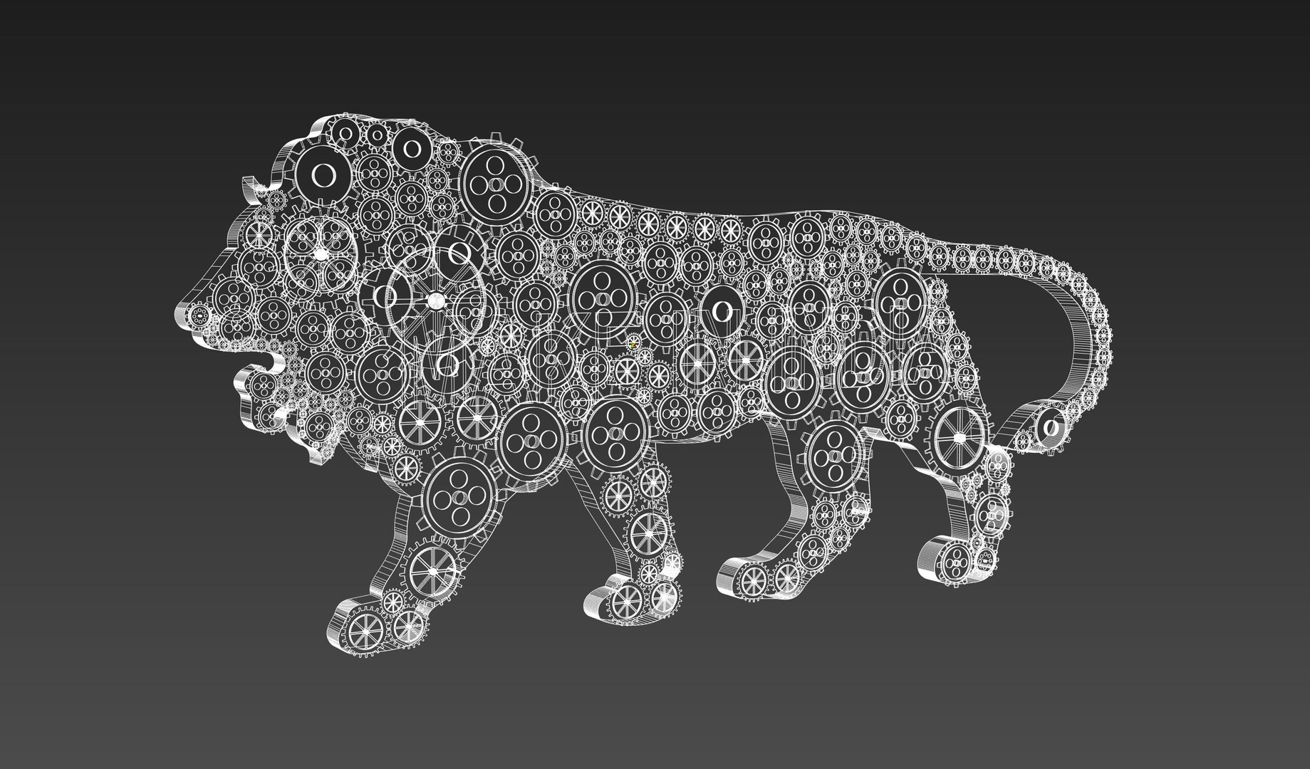 3D Make In India Lion Model - TurboSquid 1906342