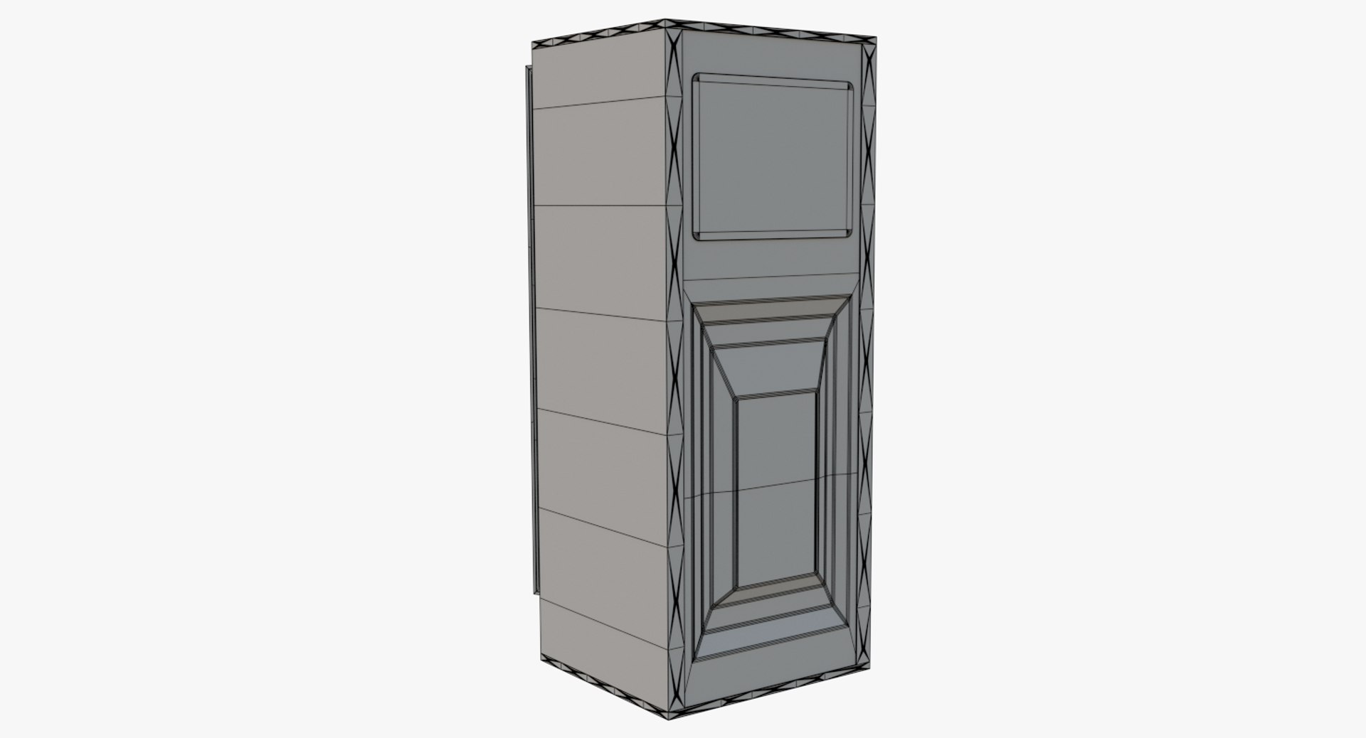 fridge interior blender 3d model