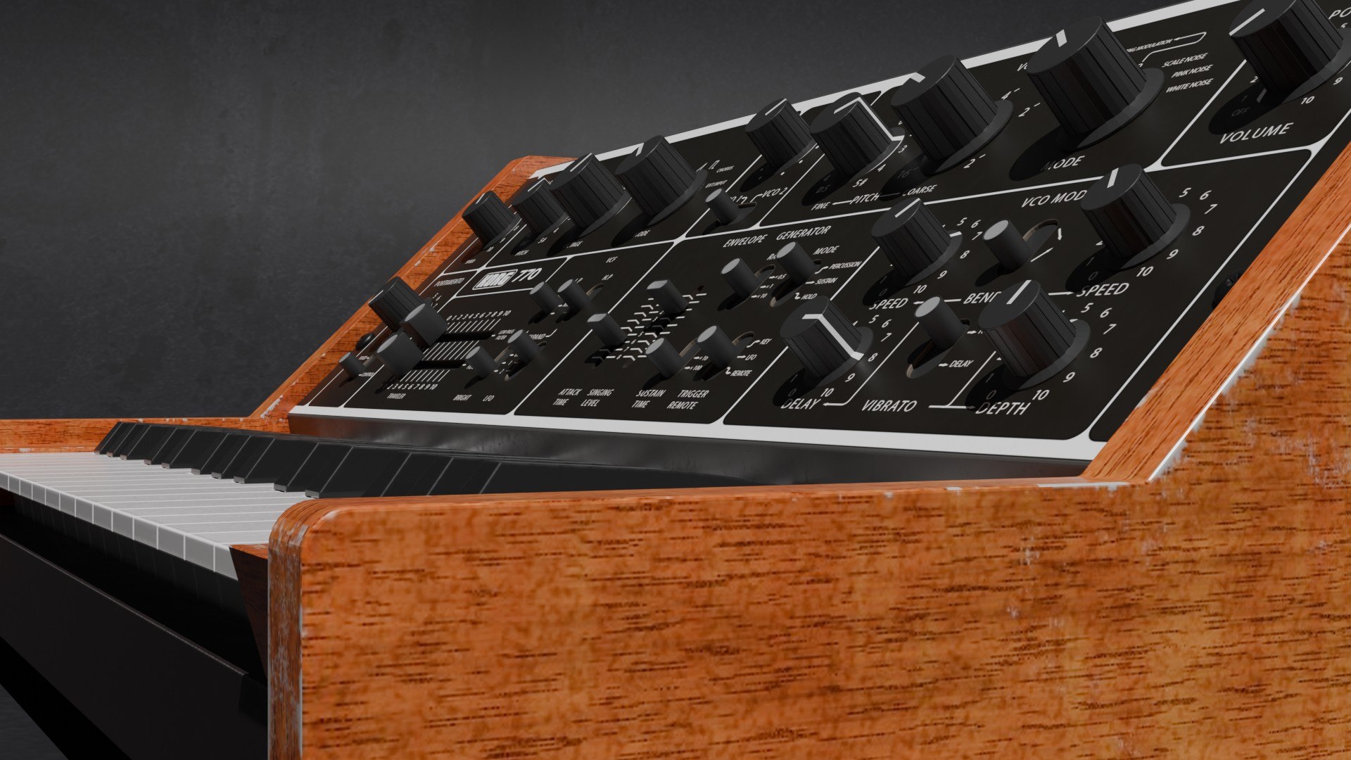 Korg 770 3D - TurboSquid 2386465