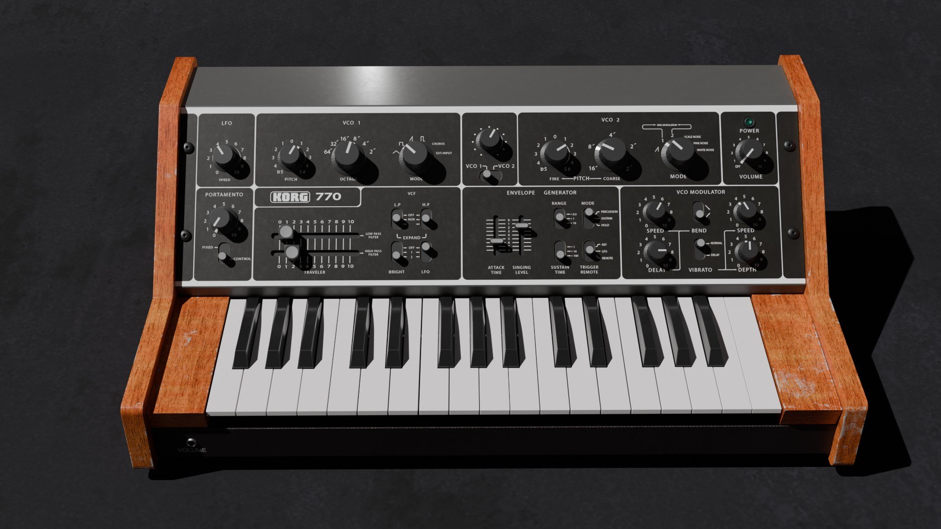Korg 770 3D - TurboSquid 2386465