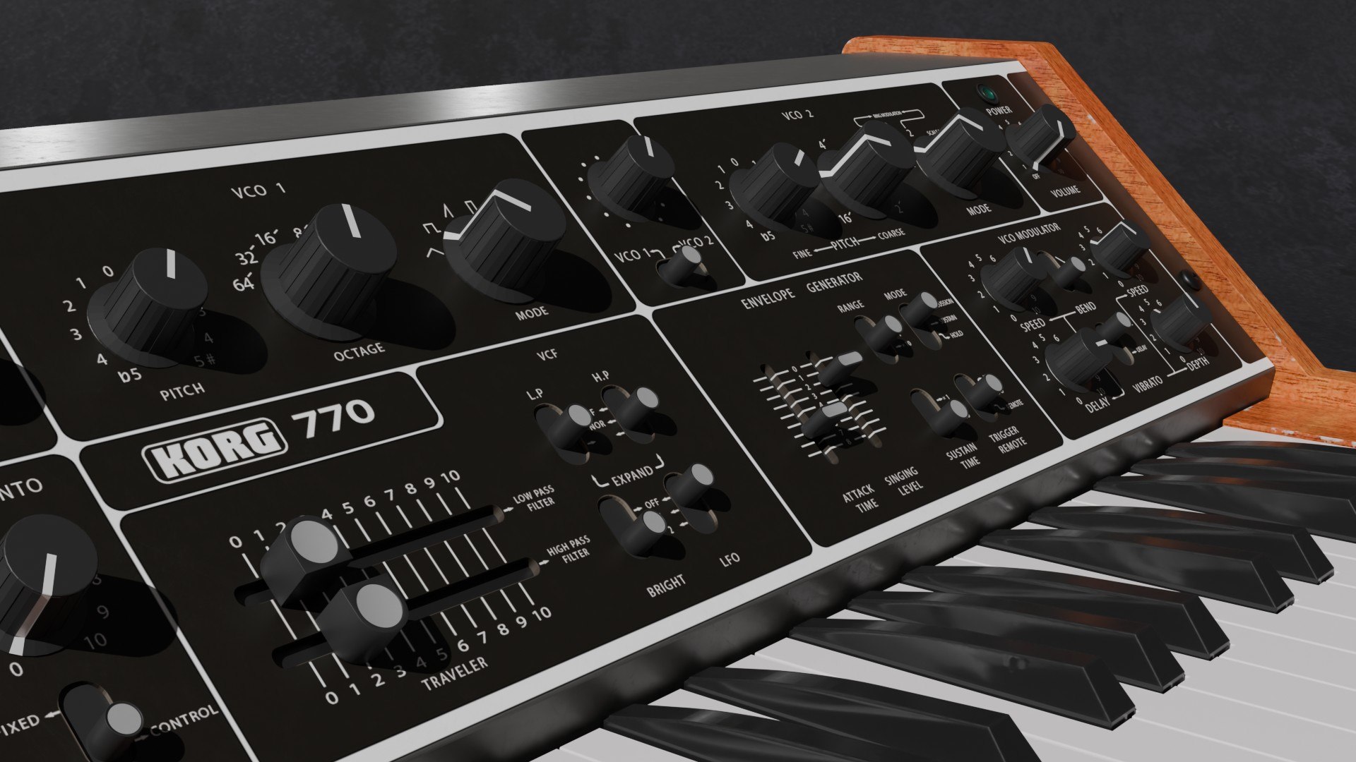 Korg 770 3D - TurboSquid 2386465