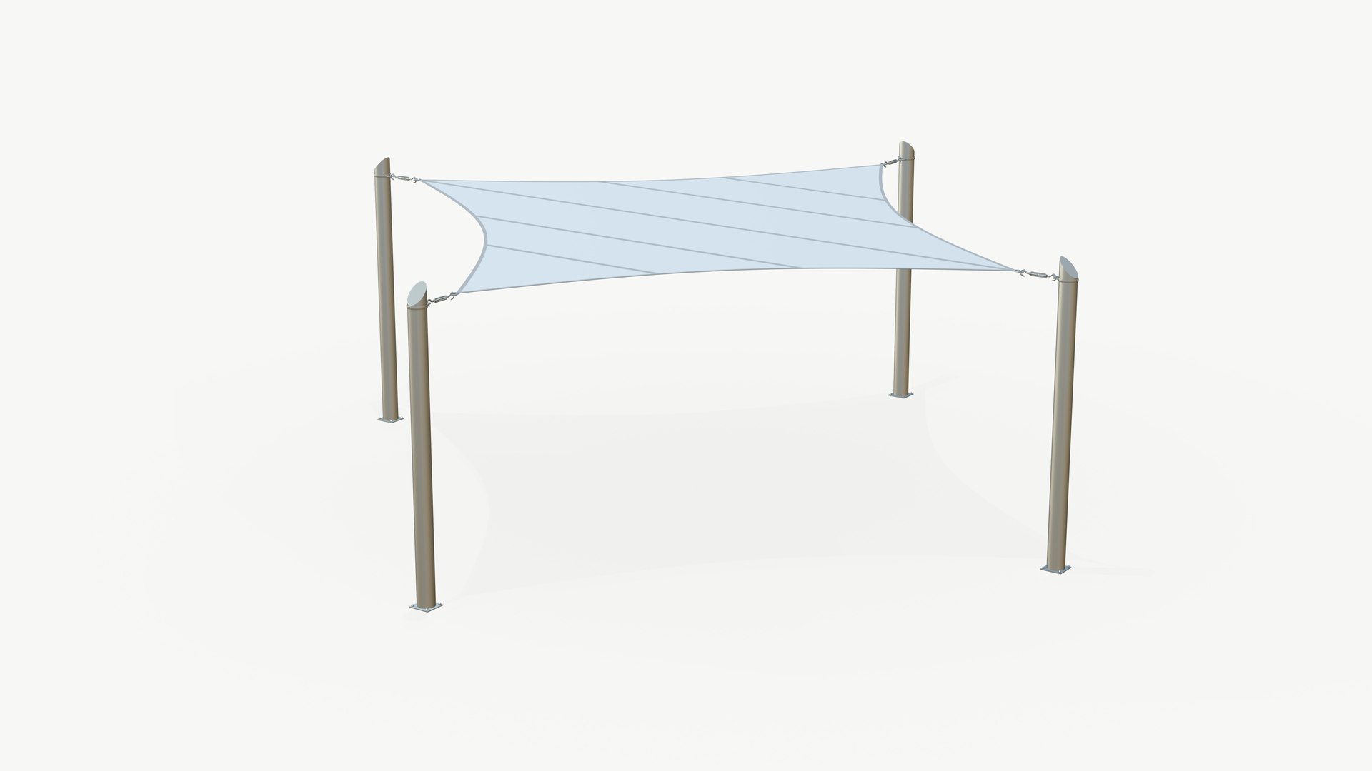 3D Shade Tensile Structure model - TurboSquid 2040851