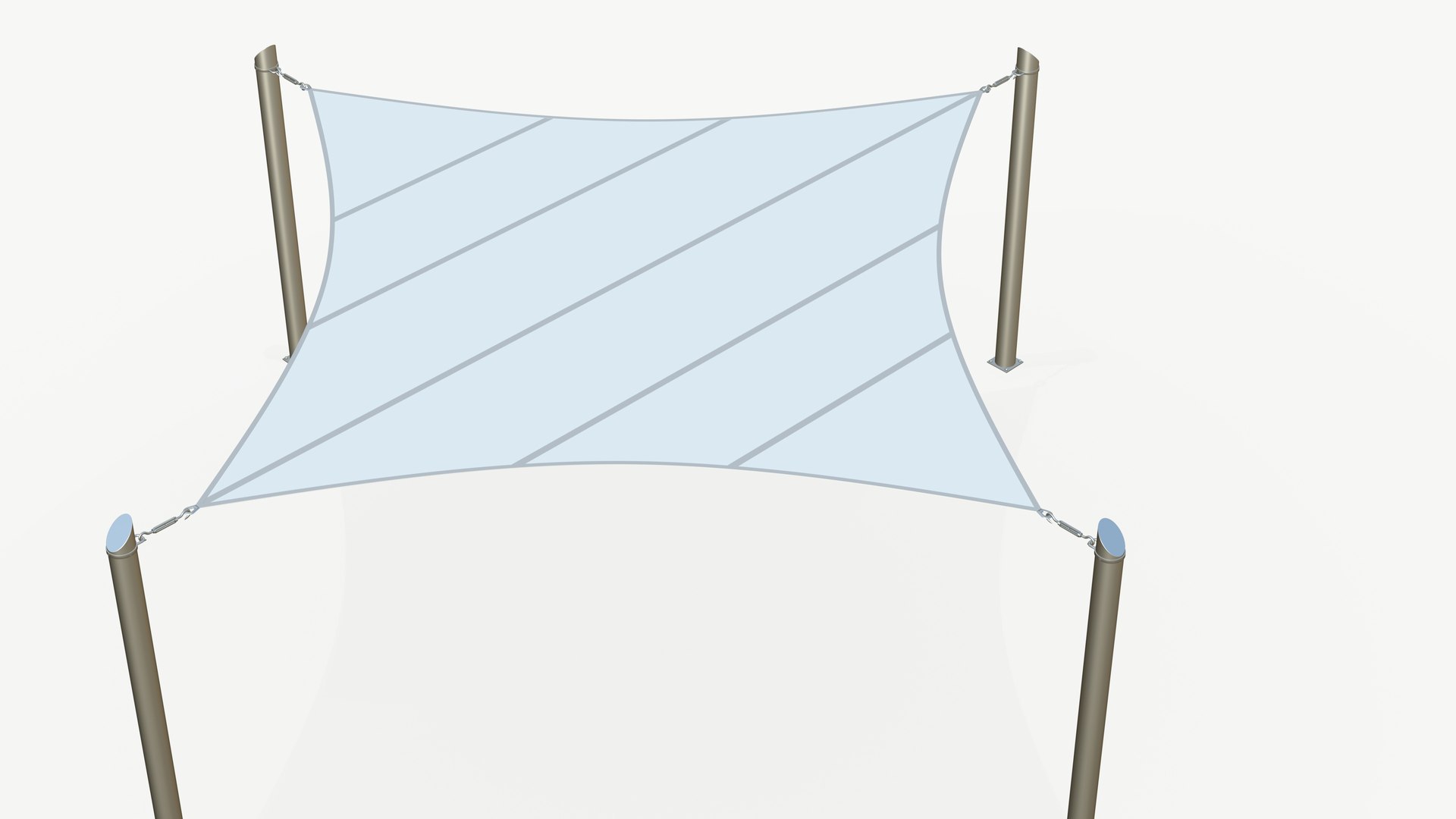 3D Shade Tensile Structure model - TurboSquid 2040851