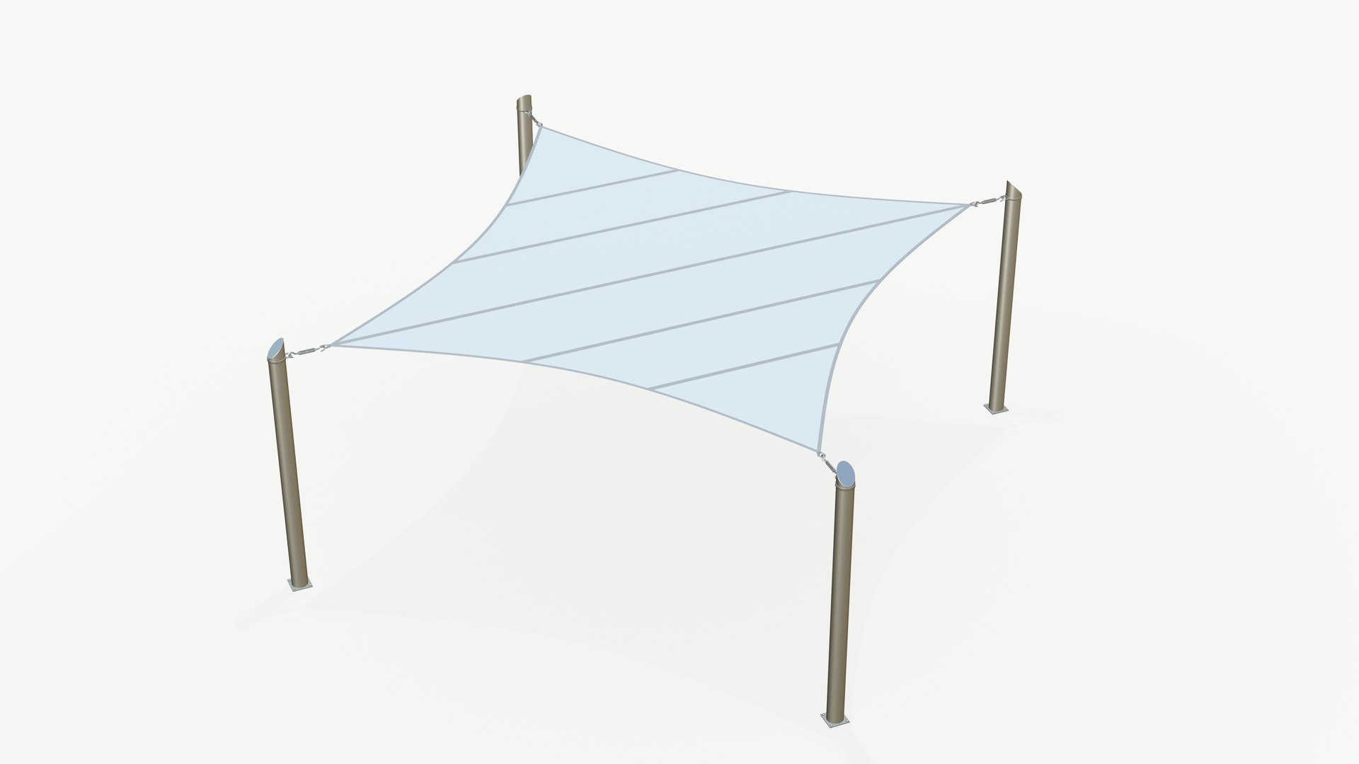 3D Shade Tensile Structure model - TurboSquid 2040851