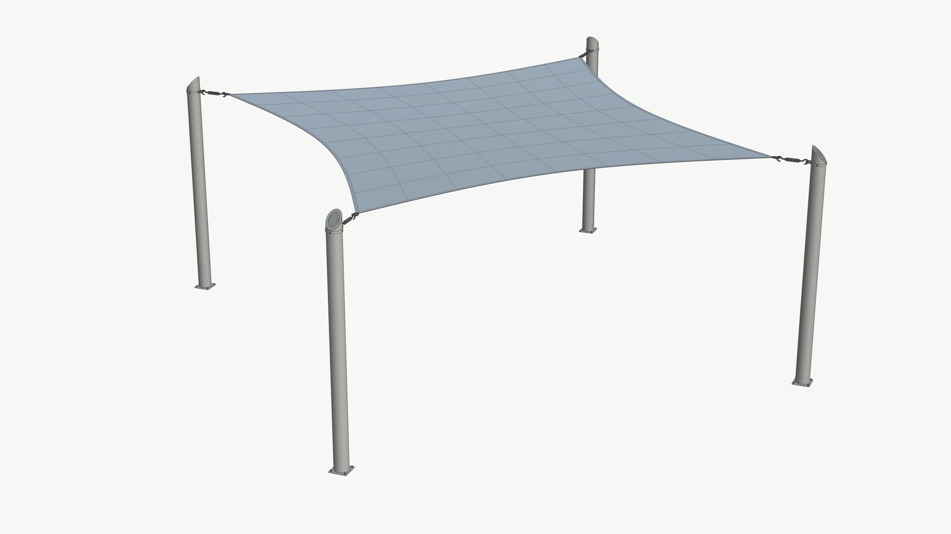 3D Shade Tensile Structure model - TurboSquid 2040851