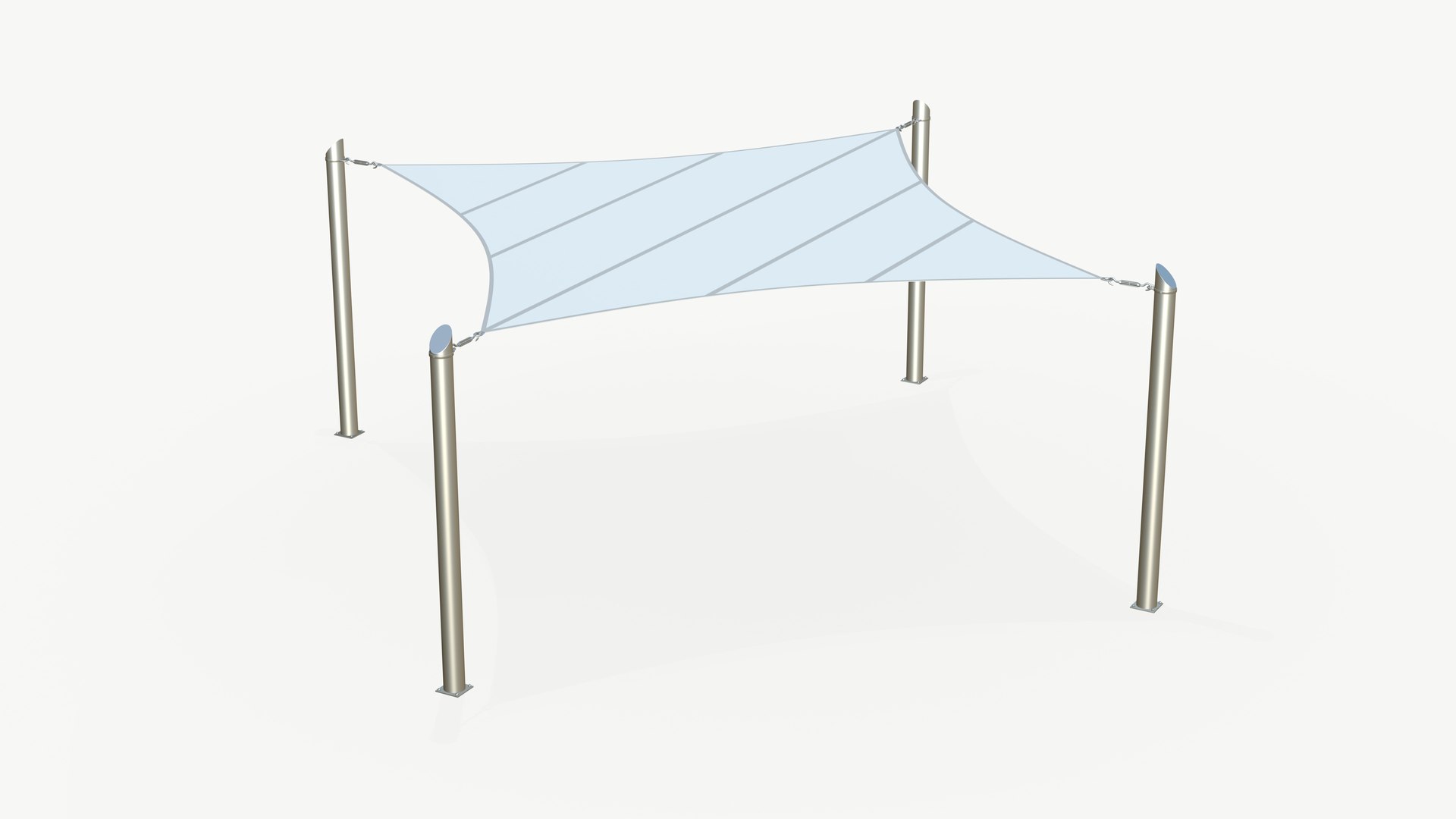 3D Shade Tensile Structure model - TurboSquid 2040851