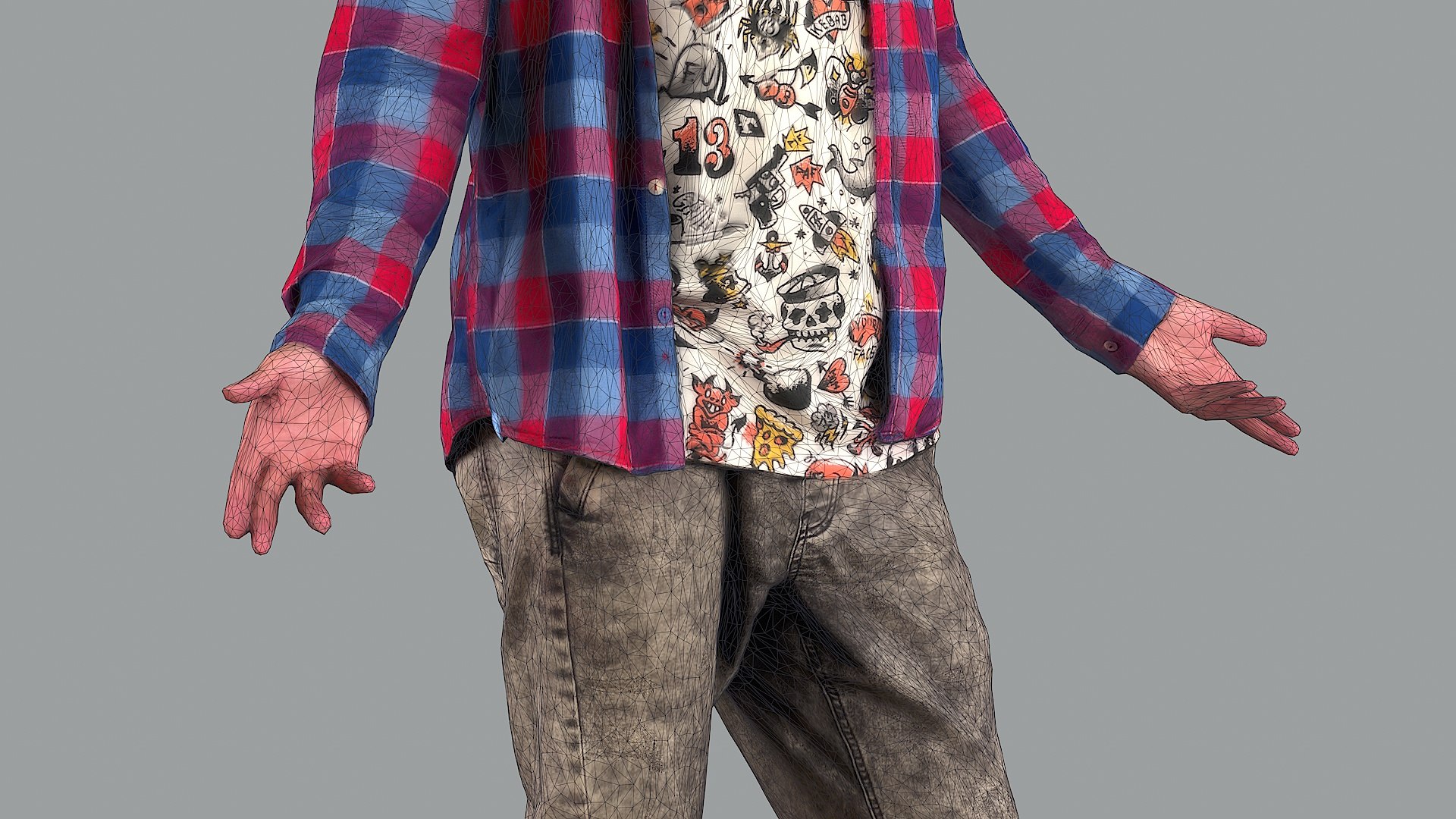 3D Young Guy Caught Off Guard model - TurboSquid 2085856