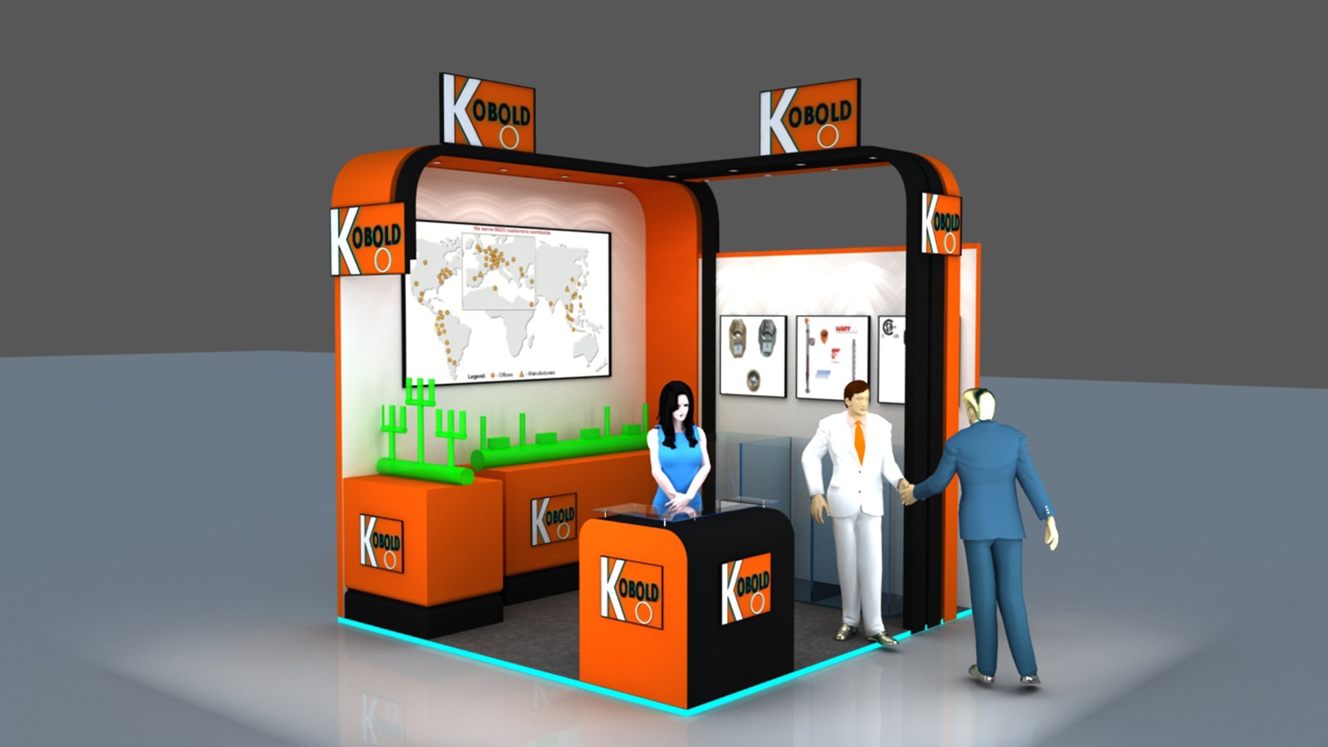 2 side open stand - 10x10 3D - TurboSquid 1989293