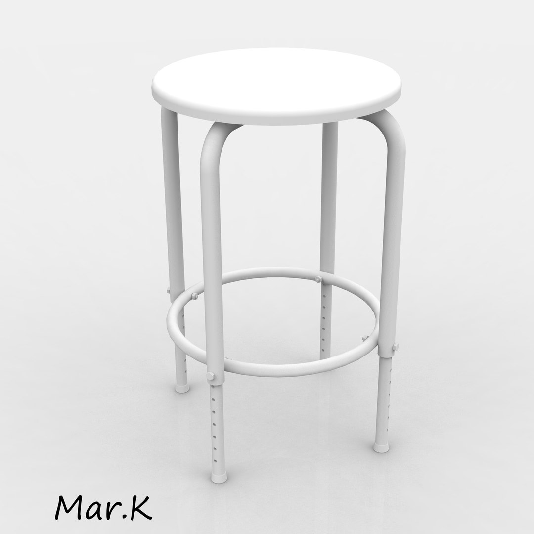 3d model bar chair