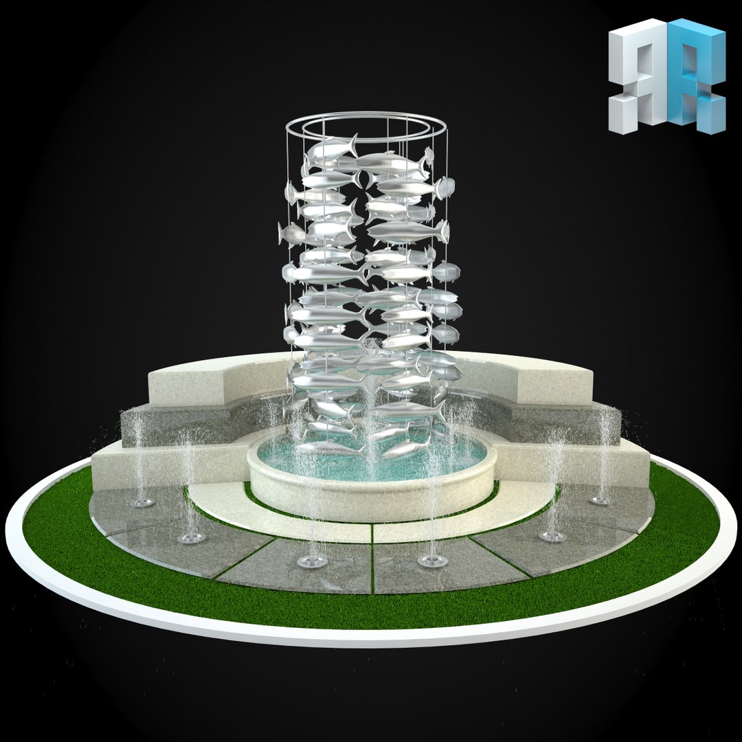 Fountain 3d Max