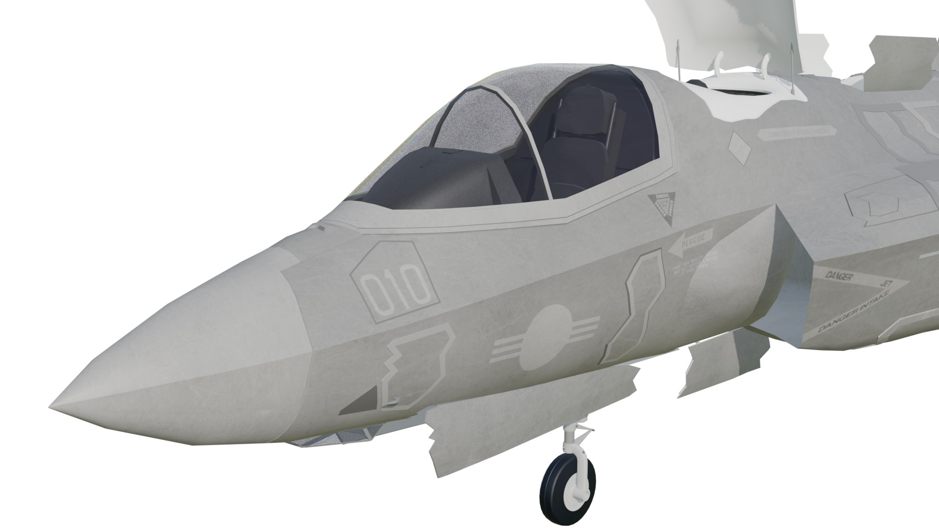 3D Model Modern Fighter VTOL Jet F-35B II - TurboSquid 2431305