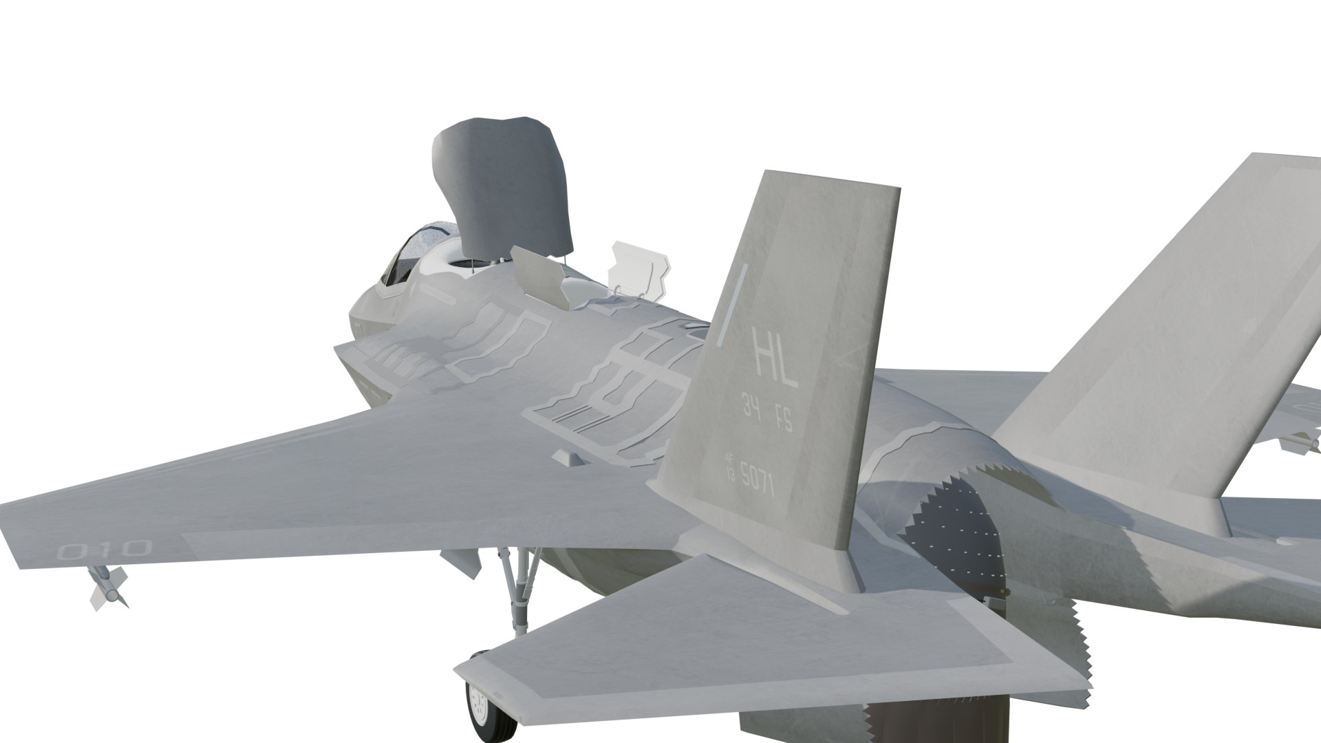 3D Model Modern Fighter VTOL Jet F-35B II - TurboSquid 2431305