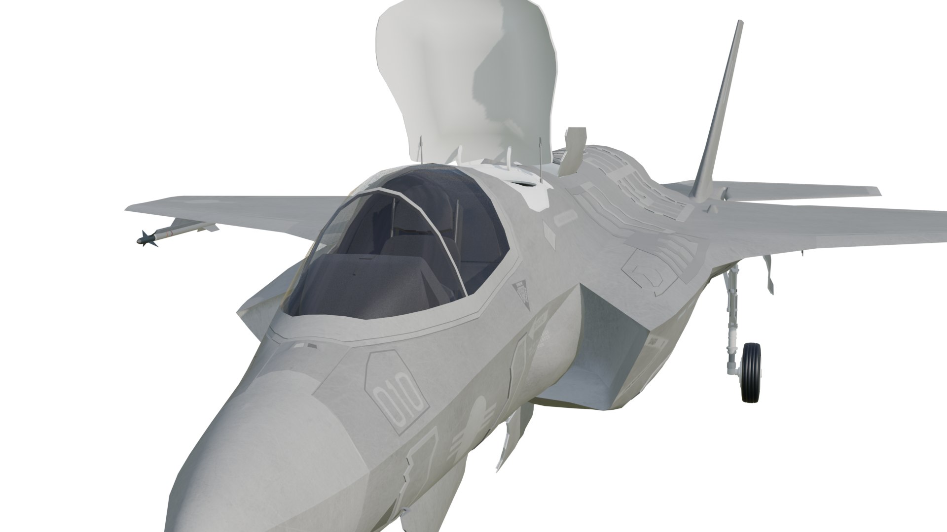 3D Model Modern Fighter VTOL Jet F-35B II - TurboSquid 2431305
