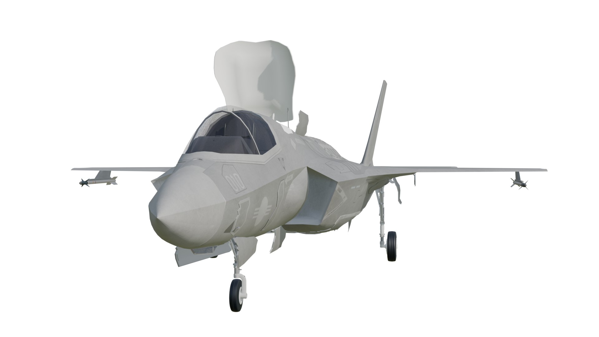 3D Model Modern Fighter VTOL Jet F-35B II - TurboSquid 2431305