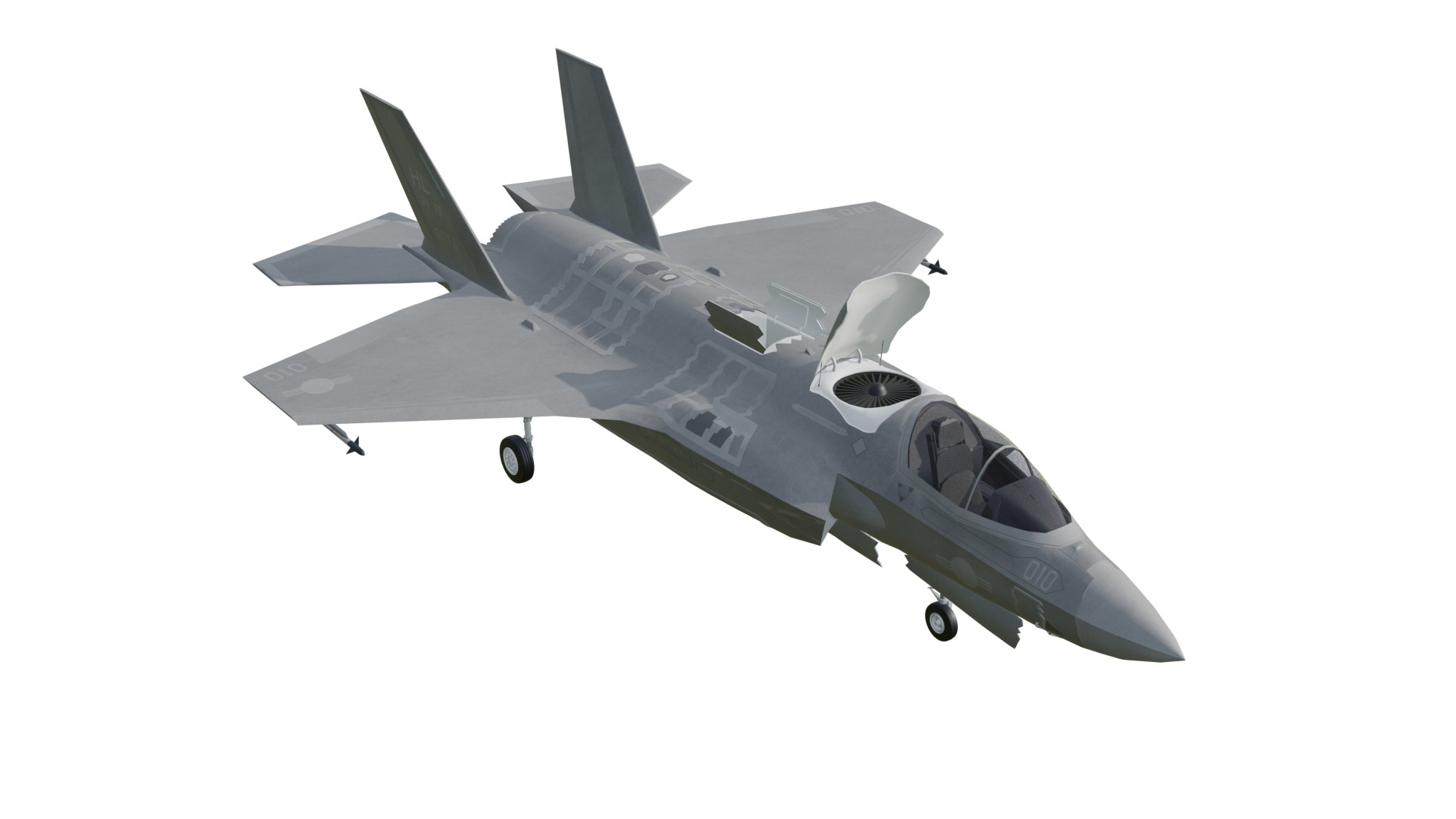 3D Model Modern Fighter VTOL Jet F-35B II - TurboSquid 2431305