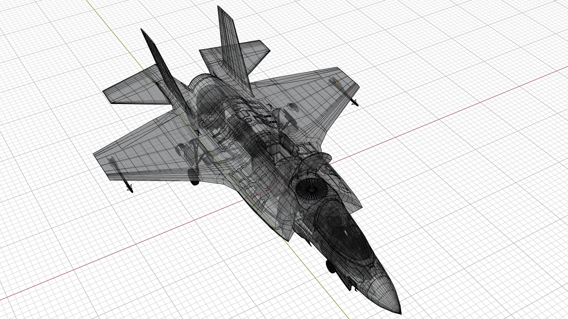 3D Model Modern Fighter VTOL Jet F-35B II - TurboSquid 2431305