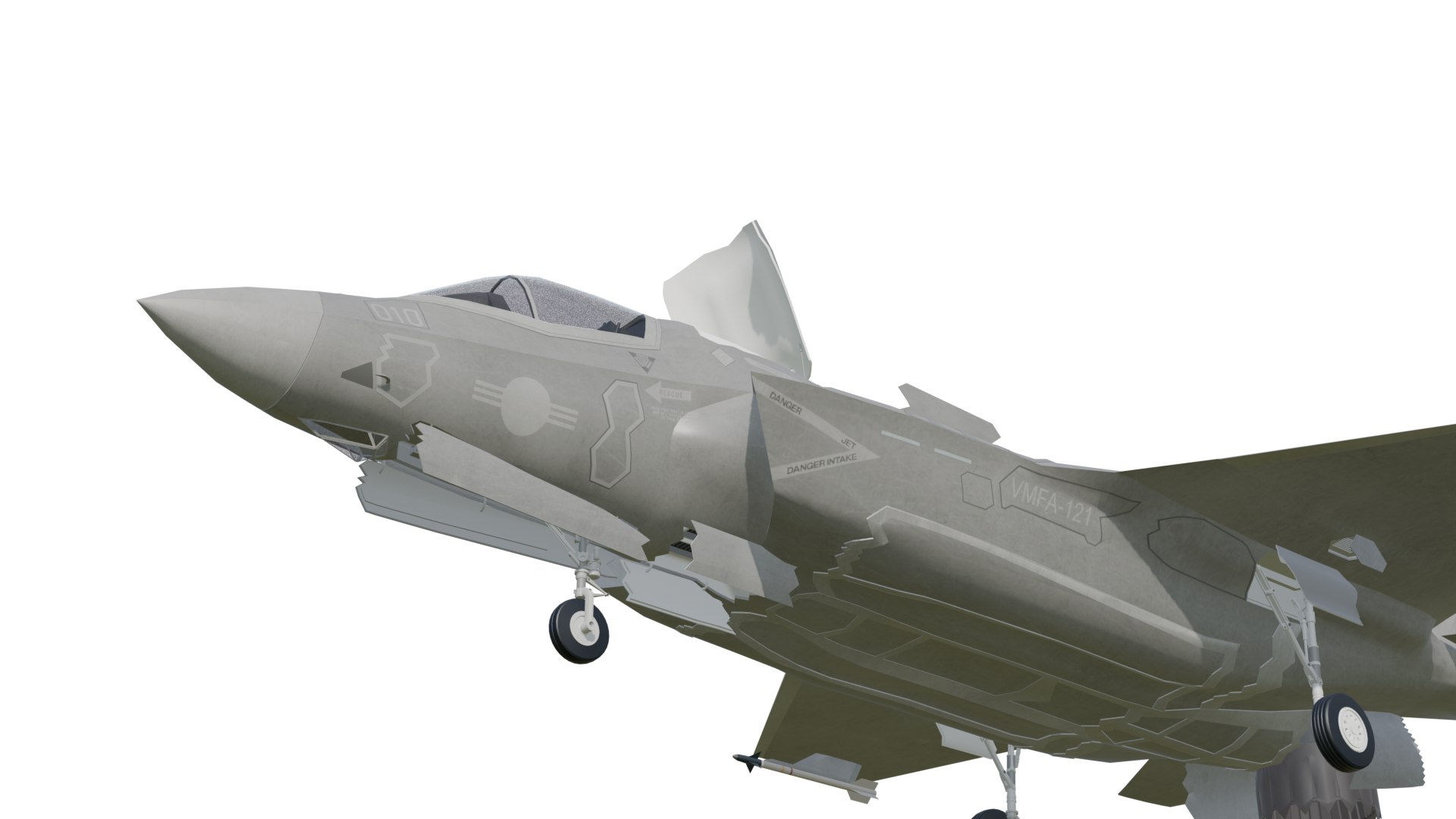 3D Model Modern Fighter VTOL Jet F-35B II - TurboSquid 2431305
