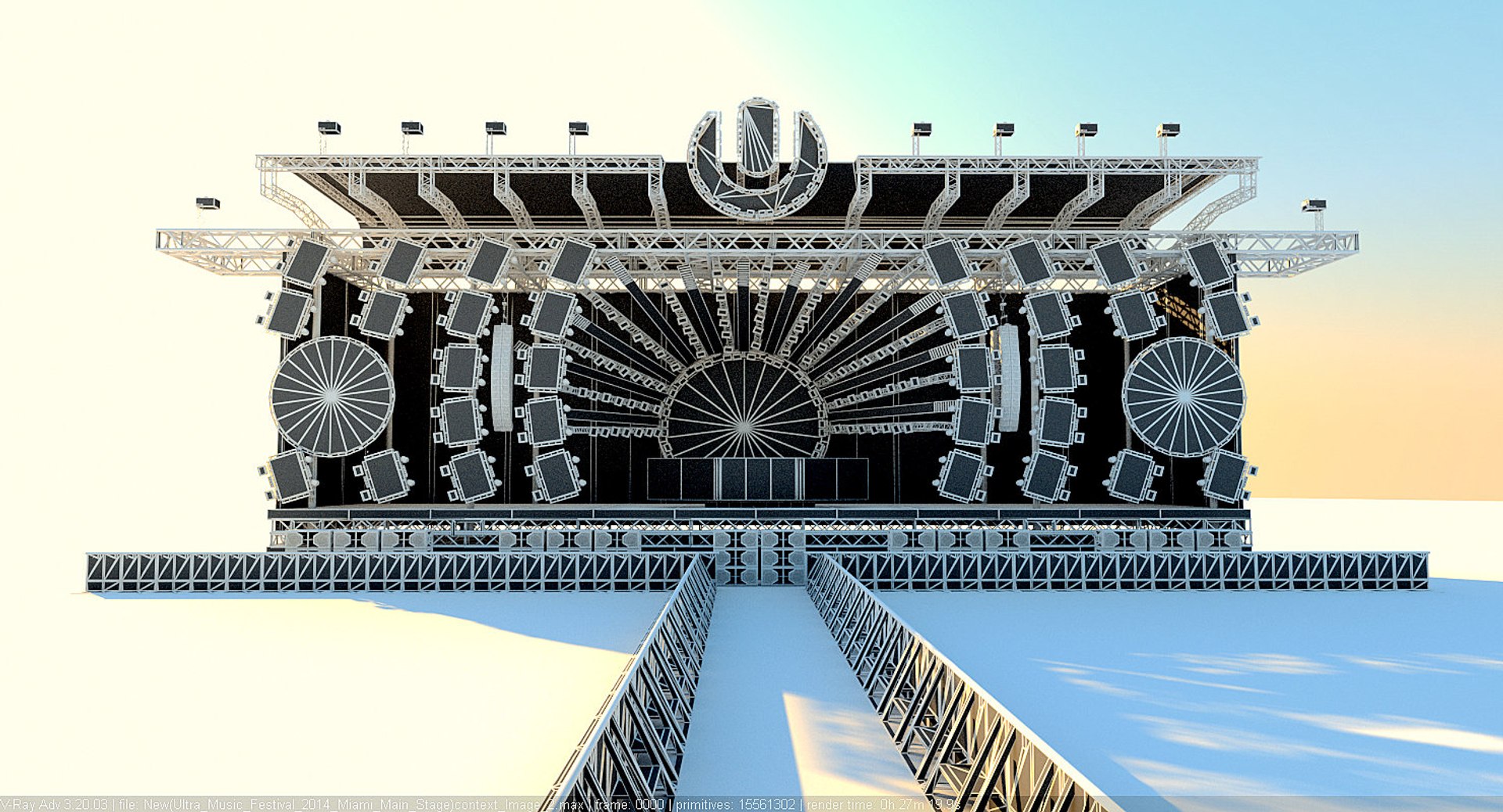 3d Umf-ultra Music Festival Miami Model