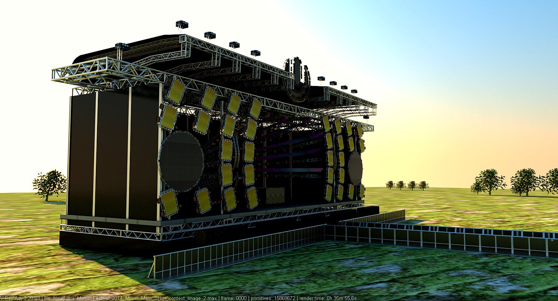 3d Umf-ultra Music Festival Miami Model