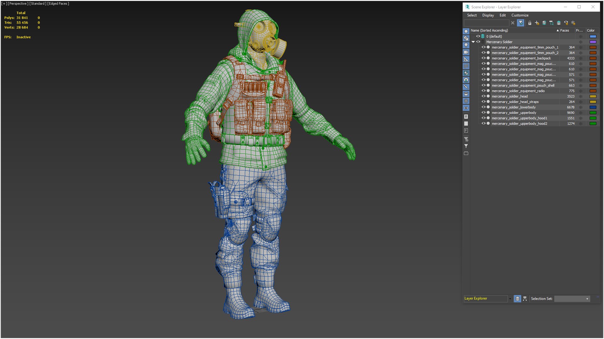 Mercenary Soldier 3D - TurboSquid 1947855