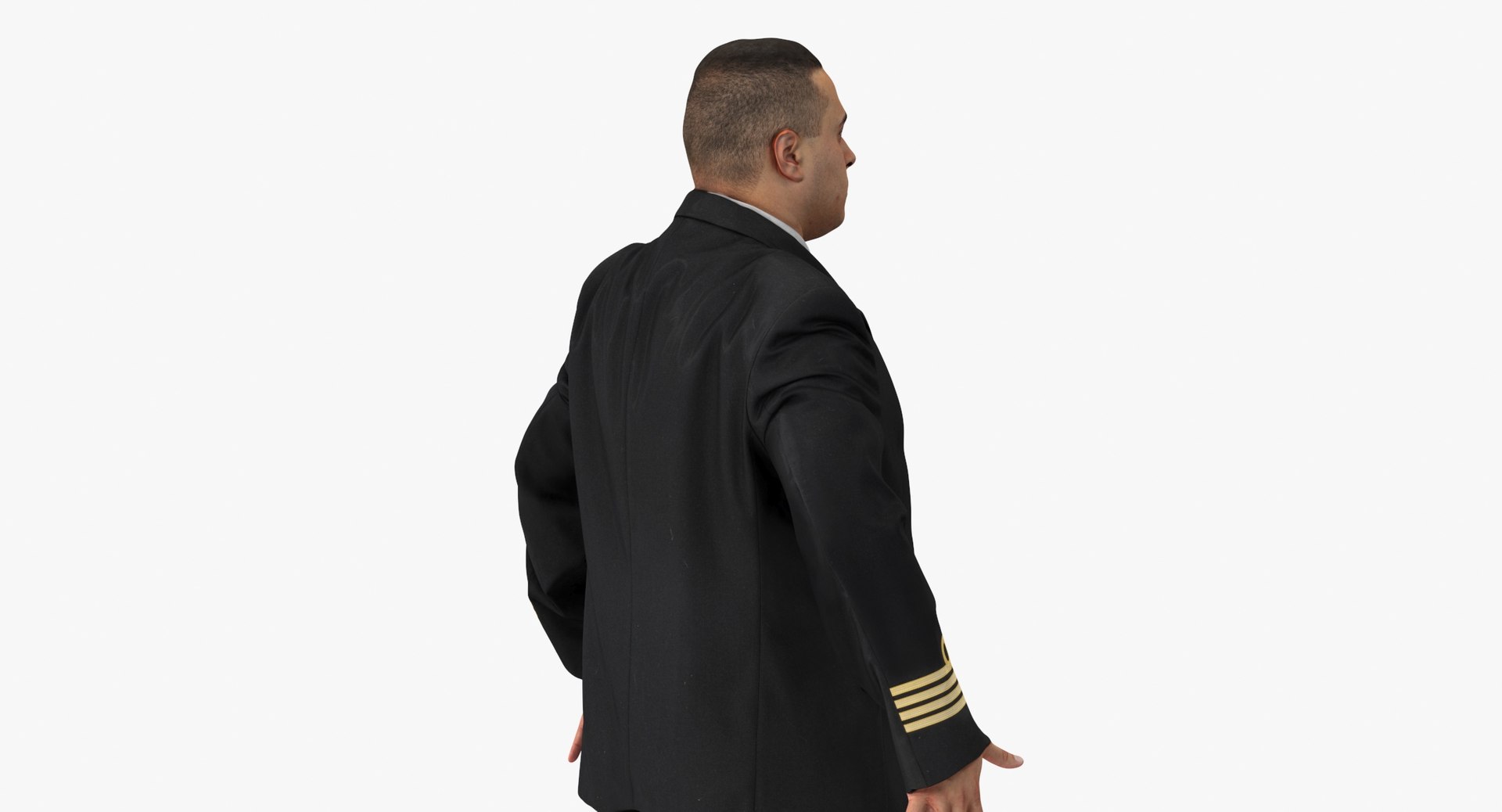 Tyler Sea Captain Uniform A Pose model - TurboSquid 2089141