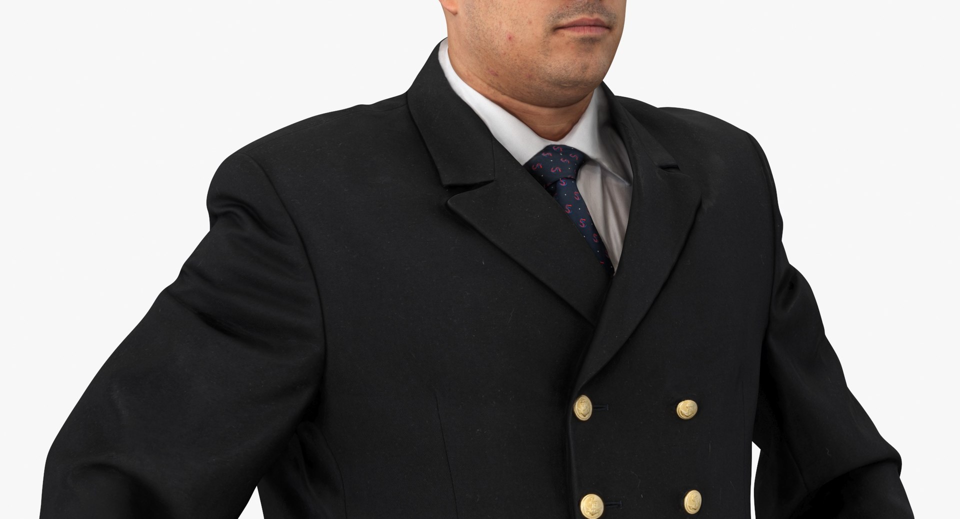 Tyler Sea Captain Uniform A Pose model - TurboSquid 2089141