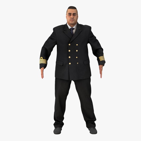 타일러 바다 선장 유니폼 A 포즈 3D 모델 - TurboSquid 2089141