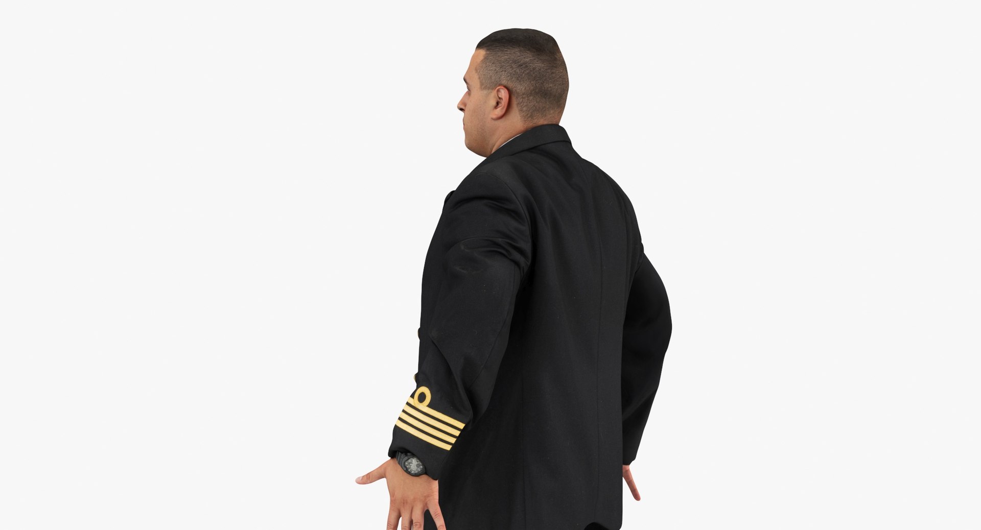 Tyler Sea Captain Uniform A Pose model - TurboSquid 2089141