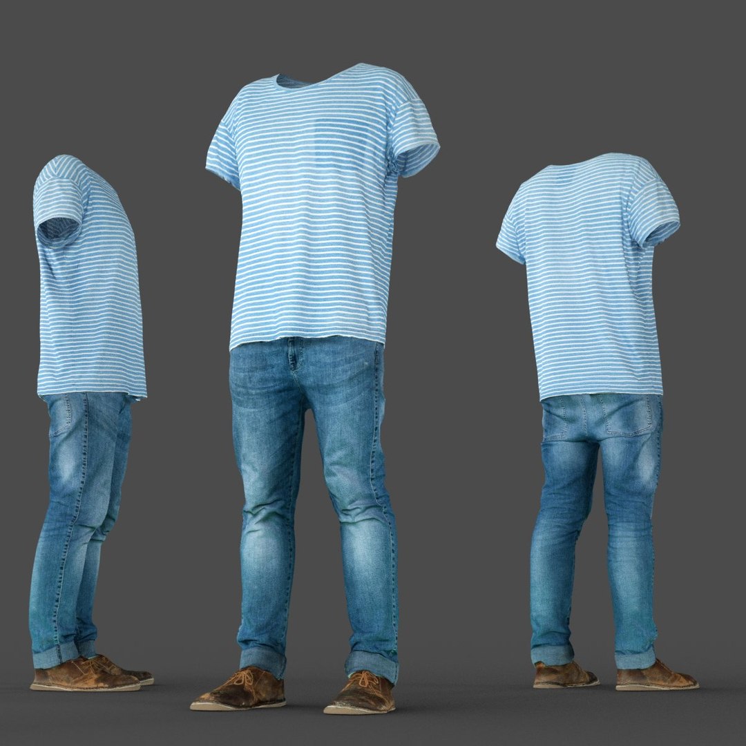 3D male clothing outfit - TurboSquid 1329882