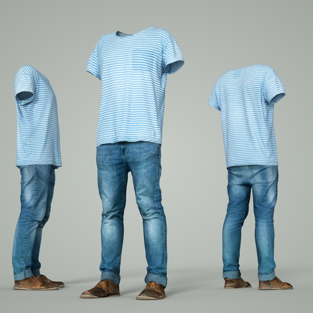 3D male clothing outfit - TurboSquid 1329882