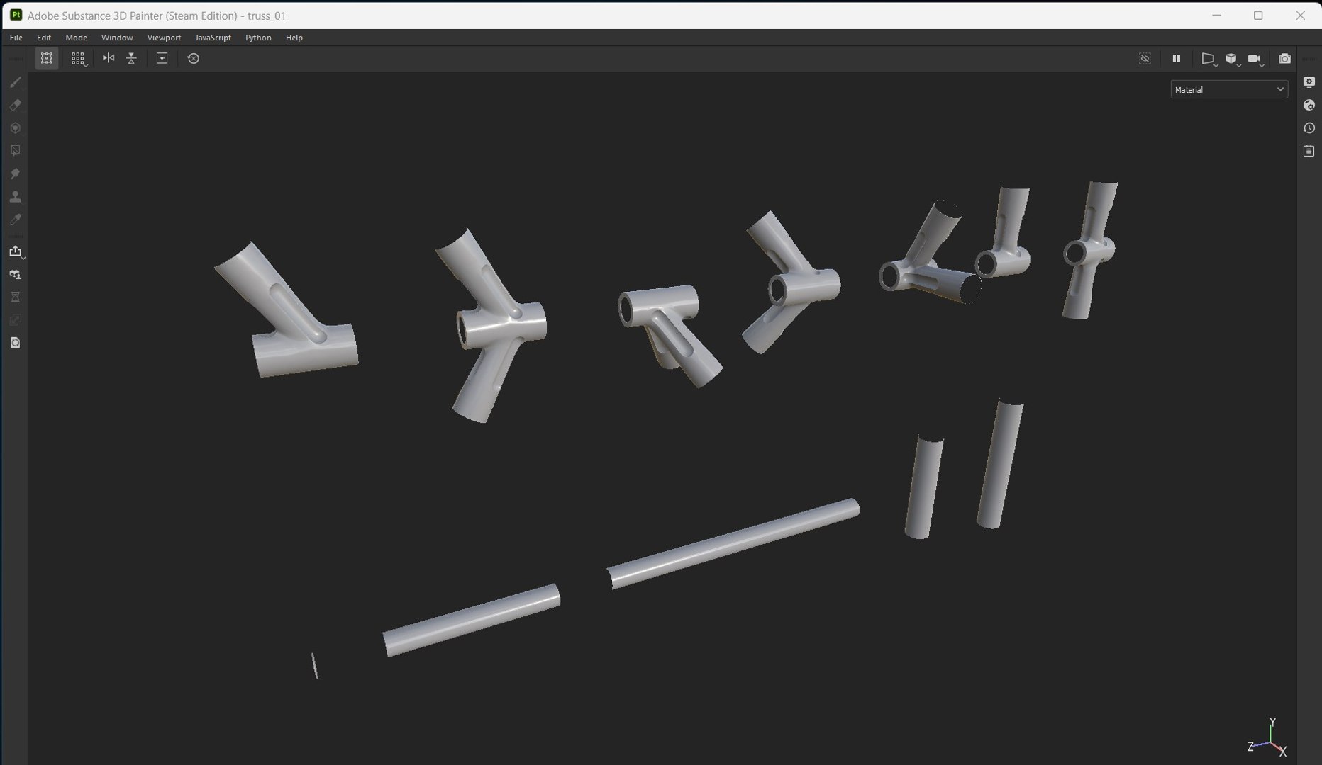 Modular Truss Frame 01 3D - TurboSquid 2385799