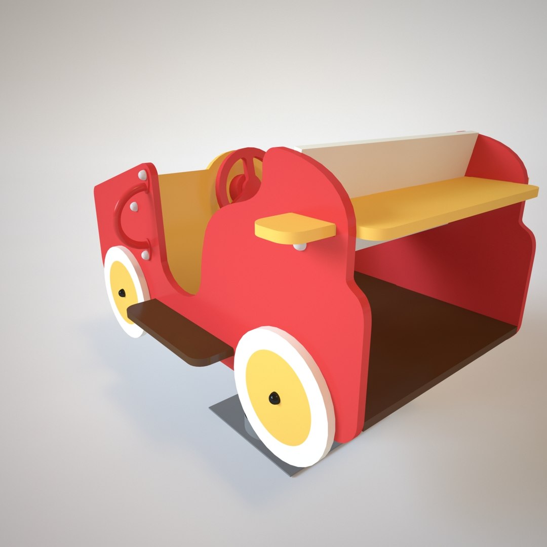 3D Playground Spring Car - TurboSquid 1235130