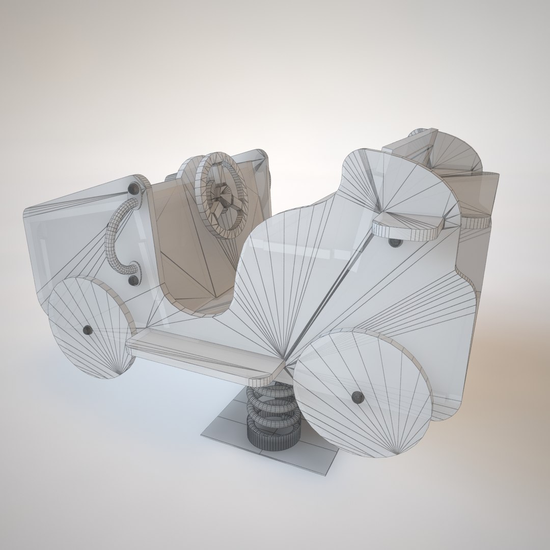 3D Playground Spring Car - TurboSquid 1235130