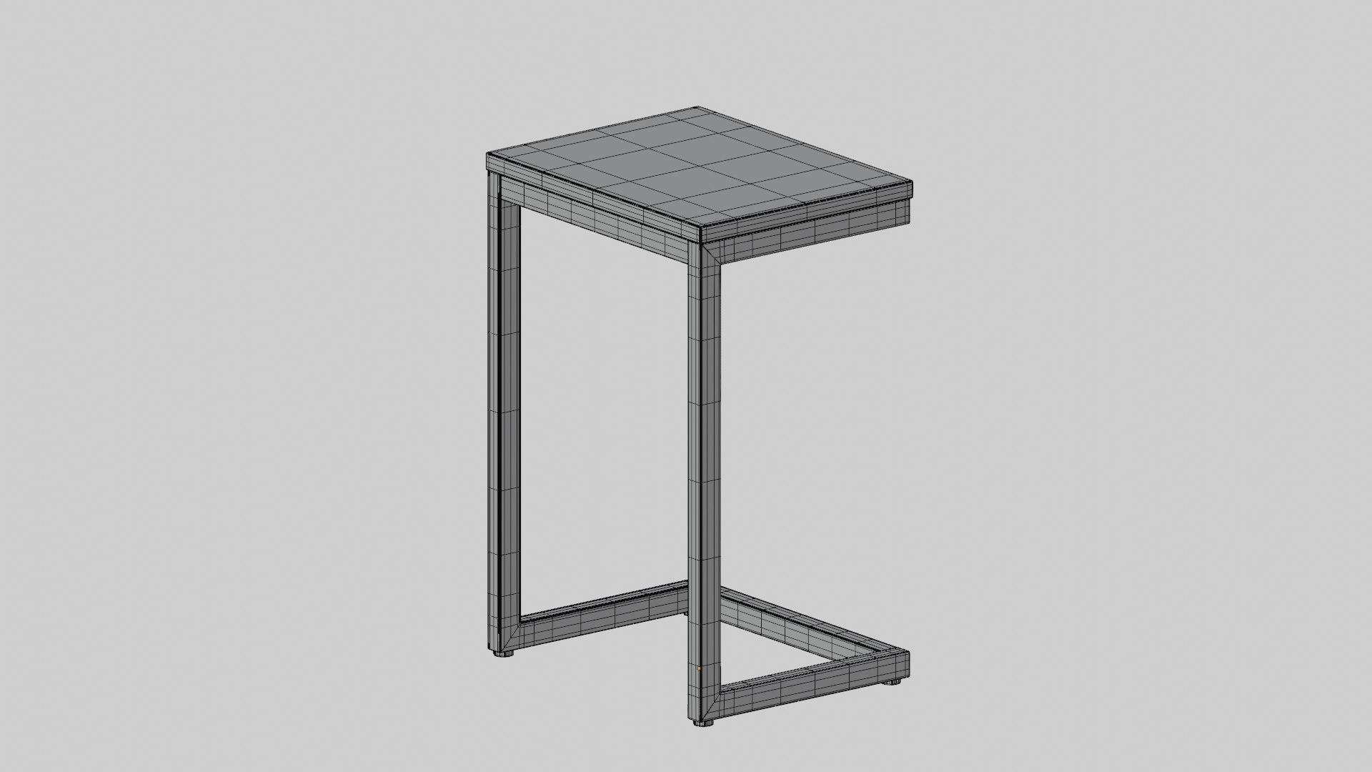3D Model Side Table Solid Wood - TurboSquid 2400822