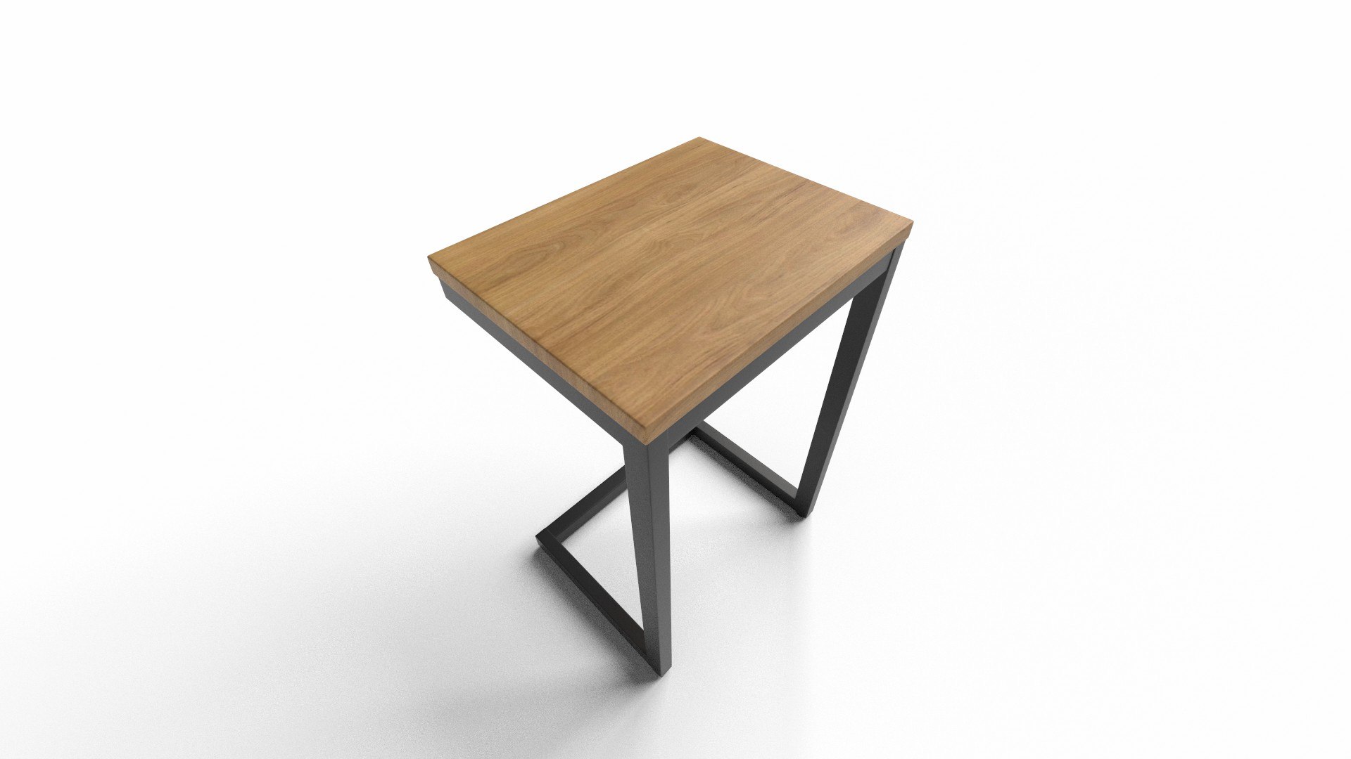 3D Model Side Table Solid Wood - TurboSquid 2400822