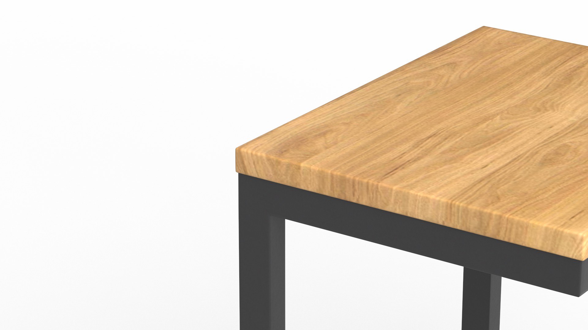 3D Model Side Table Solid Wood - TurboSquid 2400822