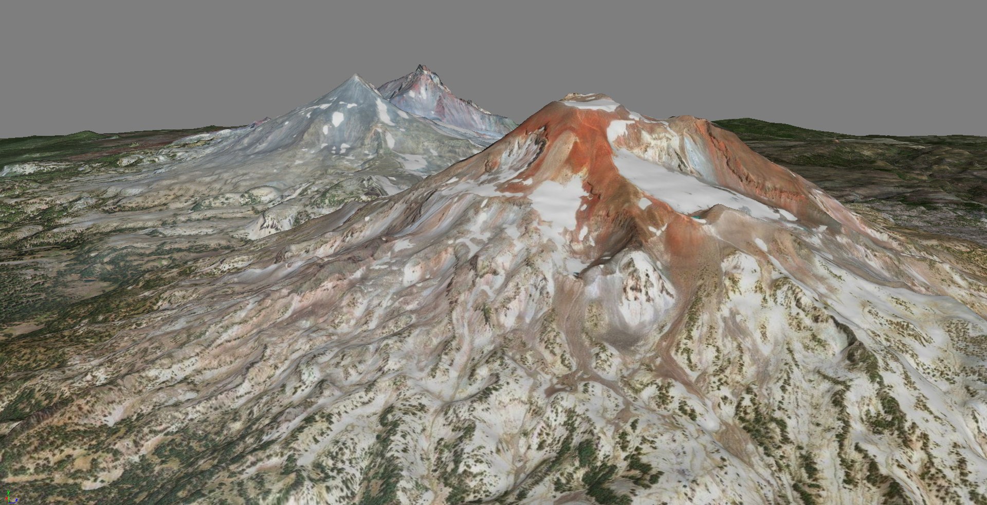 3D Mesh Cascade Mountains Oregon - TurboSquid 1239982