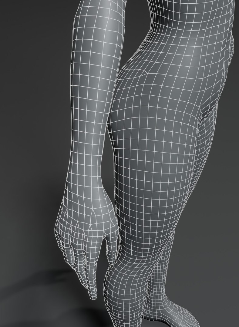 Male And Female Body Base Mesh Animated And Rigged 10k Polygons Model - TurboSquid 1869937