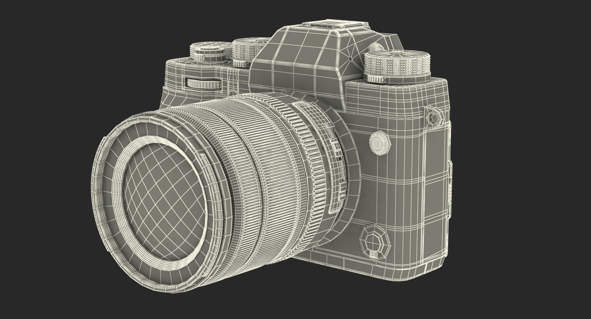 3D Model Mirrorless Digital Camera Fuji - TurboSquid 1179022
