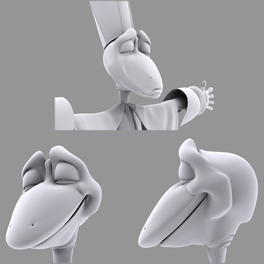 3d Dinosaur Pope Model