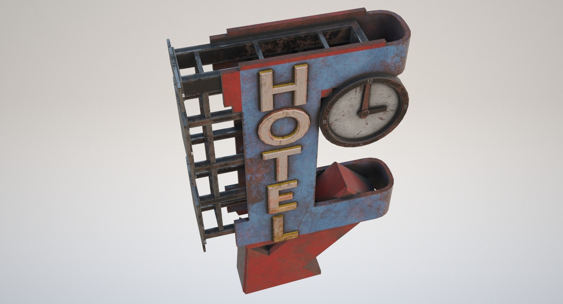 Old Sign Model - TurboSquid 1409966