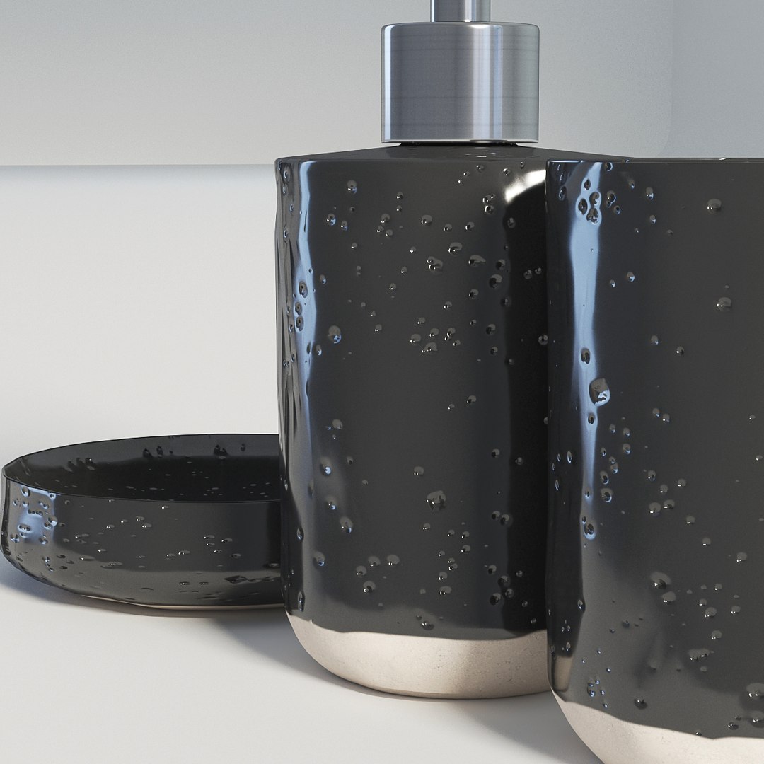 Bathroom Set Bath 3D Model - TurboSquid 1523471