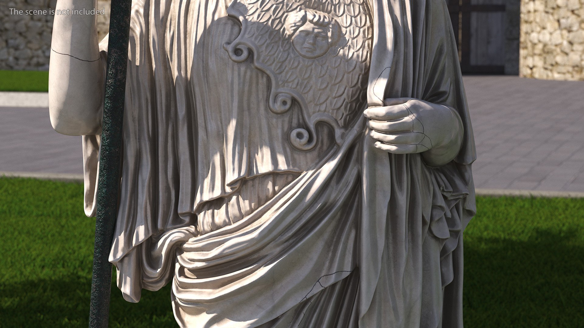 3D Sculpture Athena Giustiniani Marble For 3D Print Model - TurboSquid ...